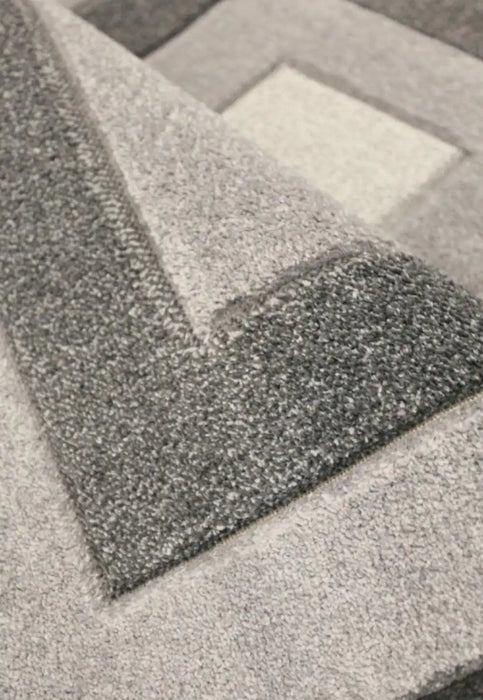 SARA BORDER GREY Grey Rug — RugsDirect Online