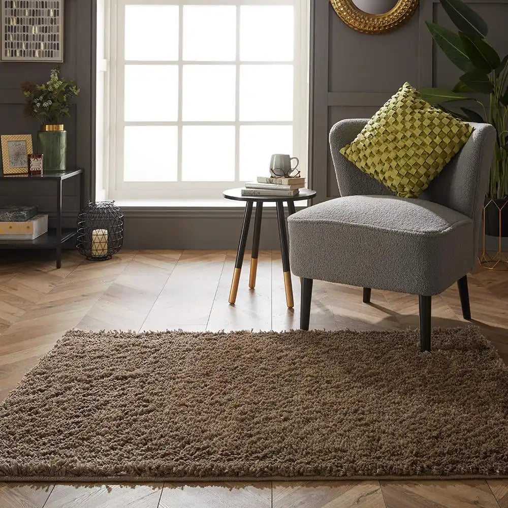Larissa Shaggy Washable Chocolate Rugs - Buy Chocolate Rugs Online from ...