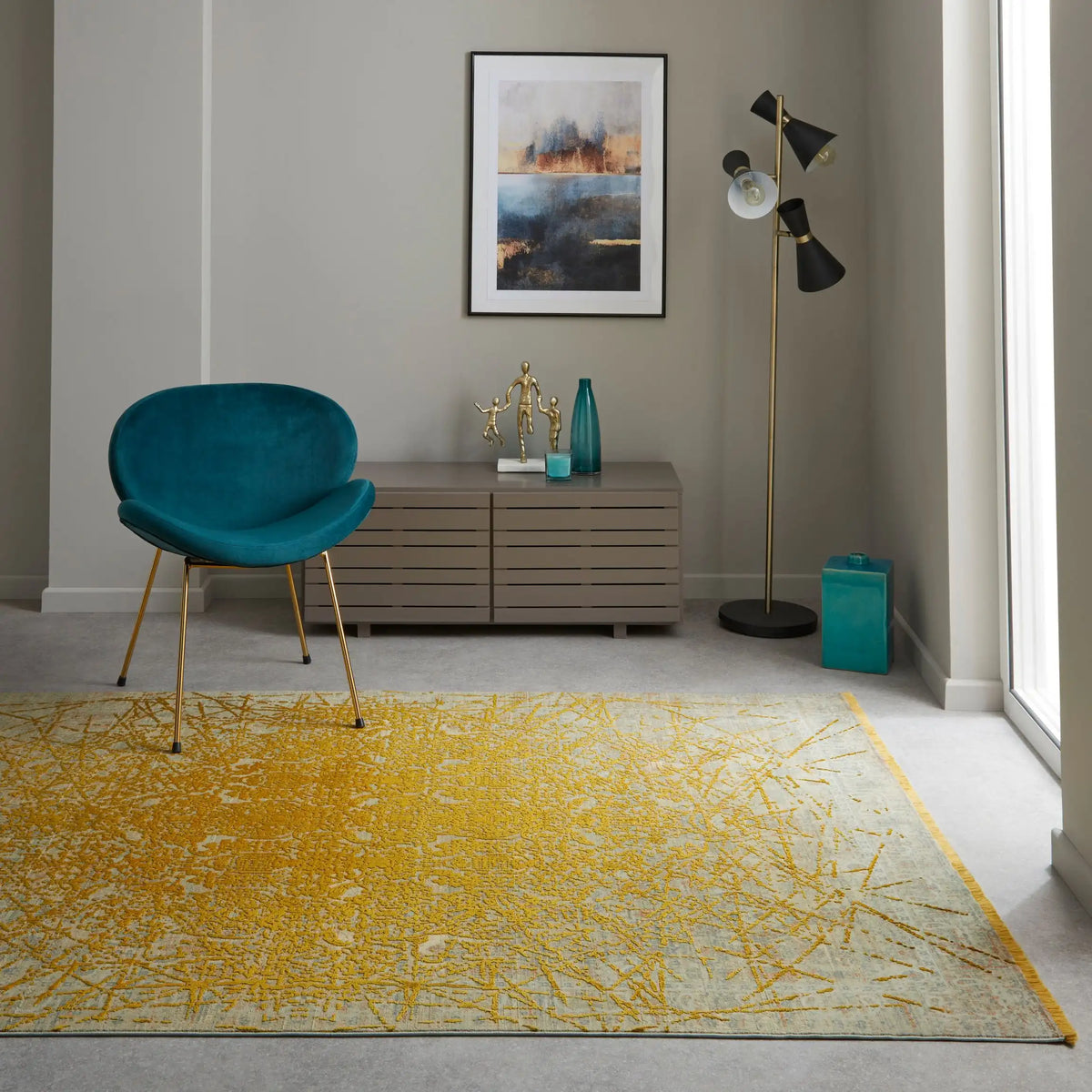 Emerald EMR102 Yellow Rugs - Buy EMR102 Yellow Rugs Online from Rugs ...