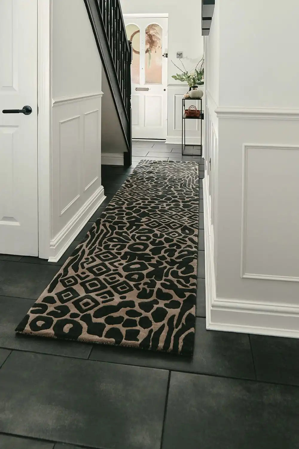 Woven Edge Runners FUSION CHARCOAL/GREY Brown, Grey Rug — RugsDirect Online