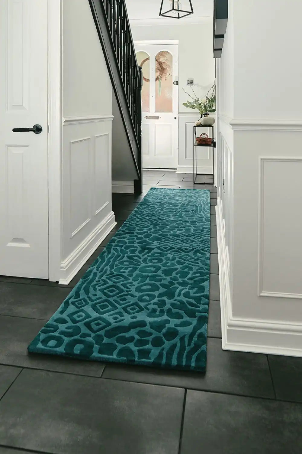 Woven Edge Runners FUSION D/GREEN Green Rug — RugsDirect Online