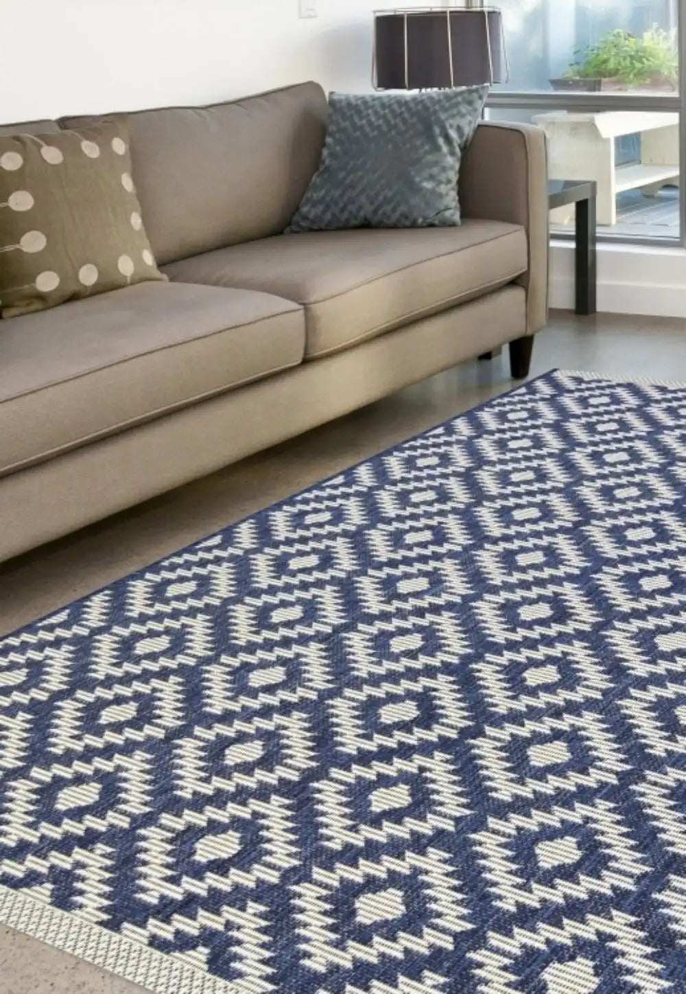 County Indoor Outdoor GENEVA NAVY Rugs - Buy GENEVA NAVY Rugs Online ...