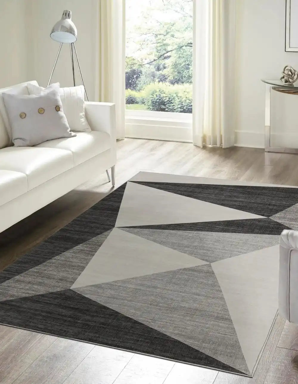 Tokyo Geo Grey Grey Rug — RugsDirect Online