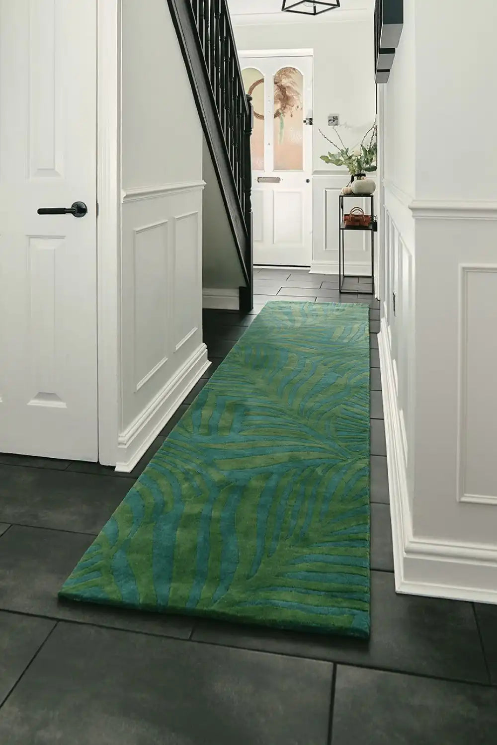 Woven Edge Runners PARADISE C2-GREEN Green Rug — RugsDirect Online