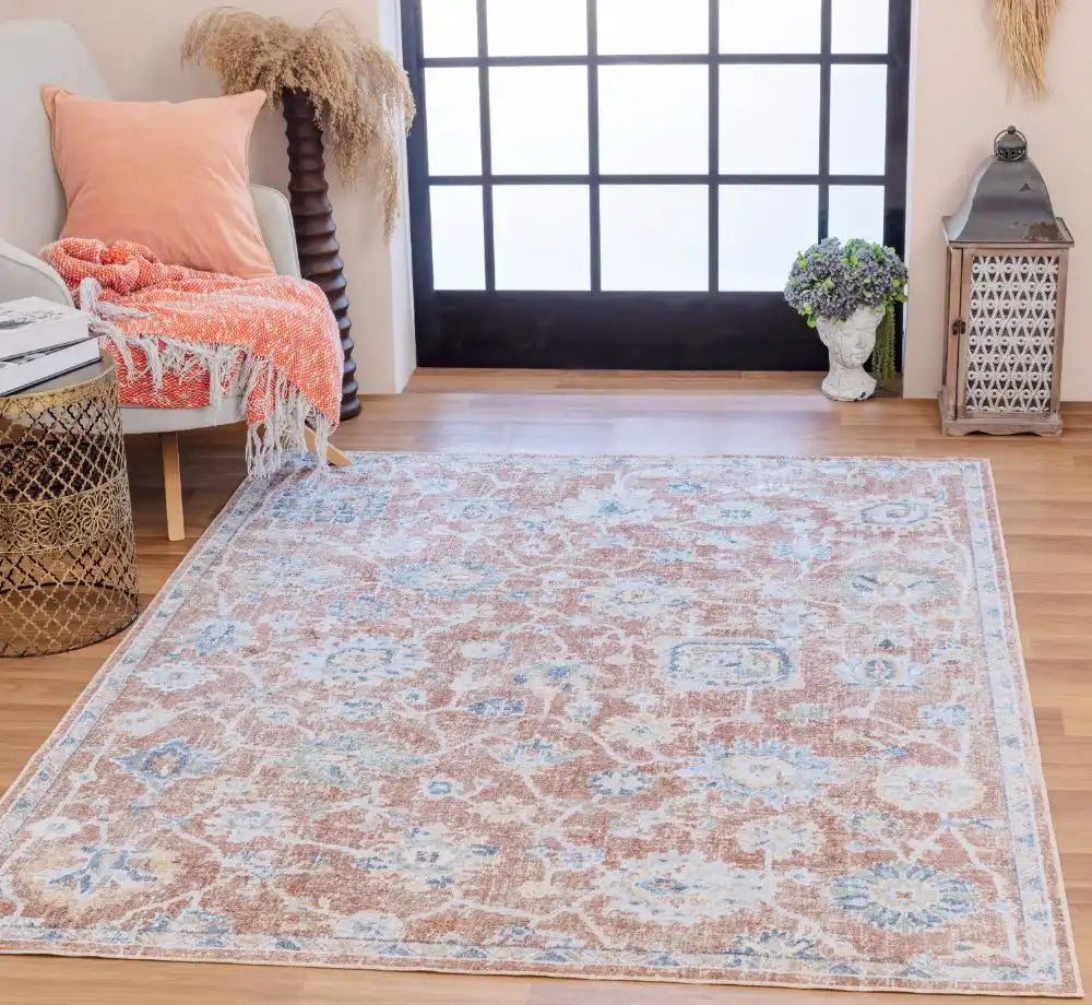 LLL RUBY 2326 Red Multicoloured, Orange, Red Rug — RugsDirect Online