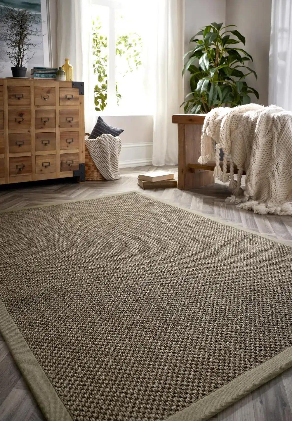 Origins Sisal Sage Green with Sage Green Border Rugs - Buy Sage Green ...