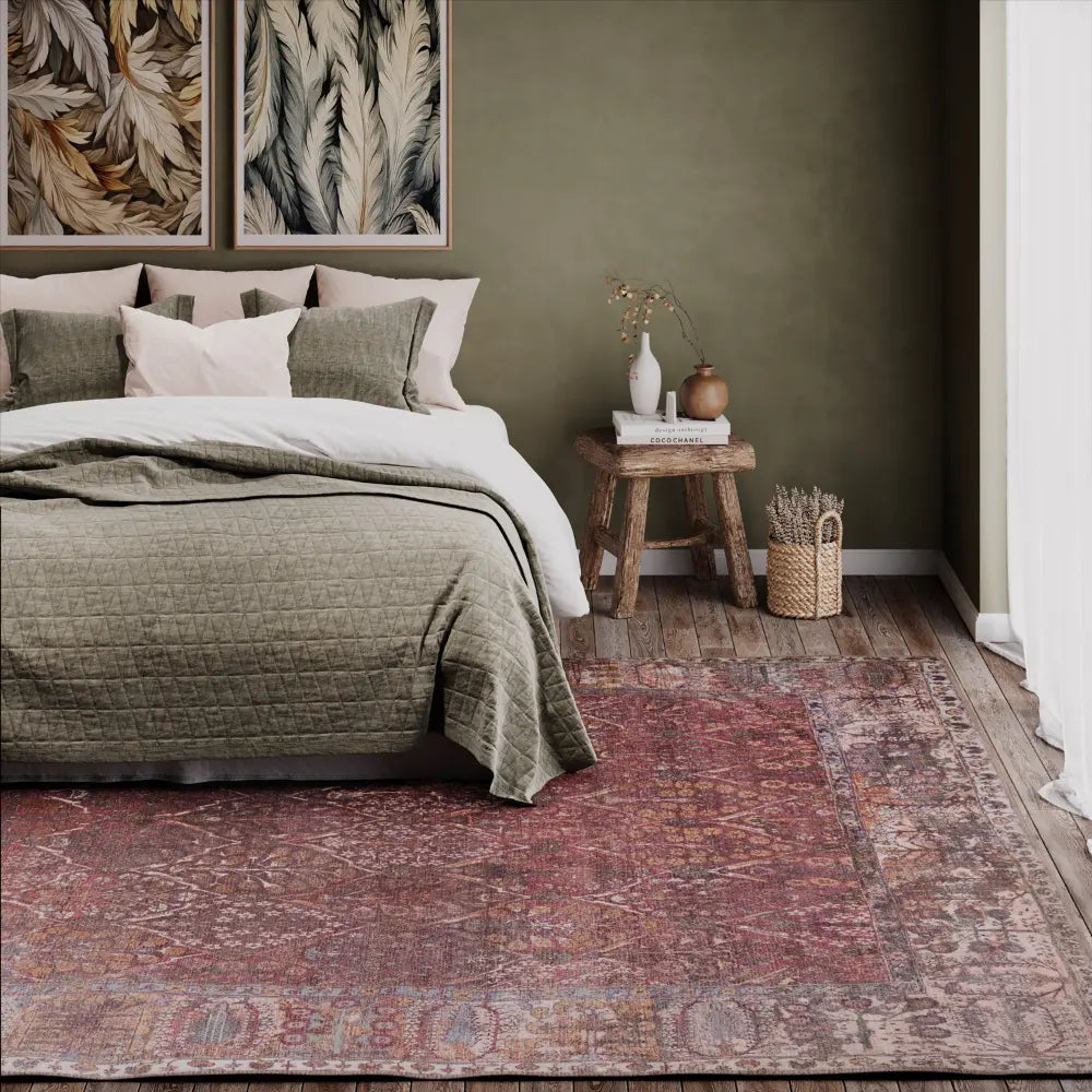 K Washable Violet Red Rug — RugsDirect Online